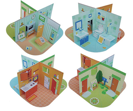 House Parts Pop-Up Book | Paperized Crafts