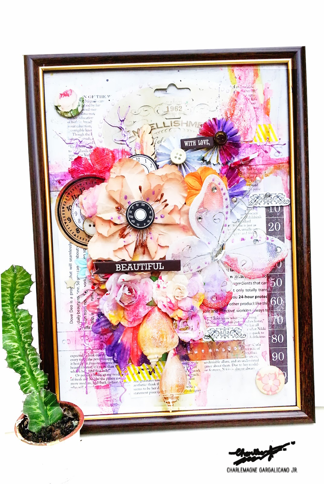 Zeus and Zoe: Beautiful ~Back frame canvas