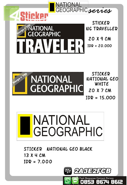 4 Sticker DC ( Design Cut): Sticker - National Geographic