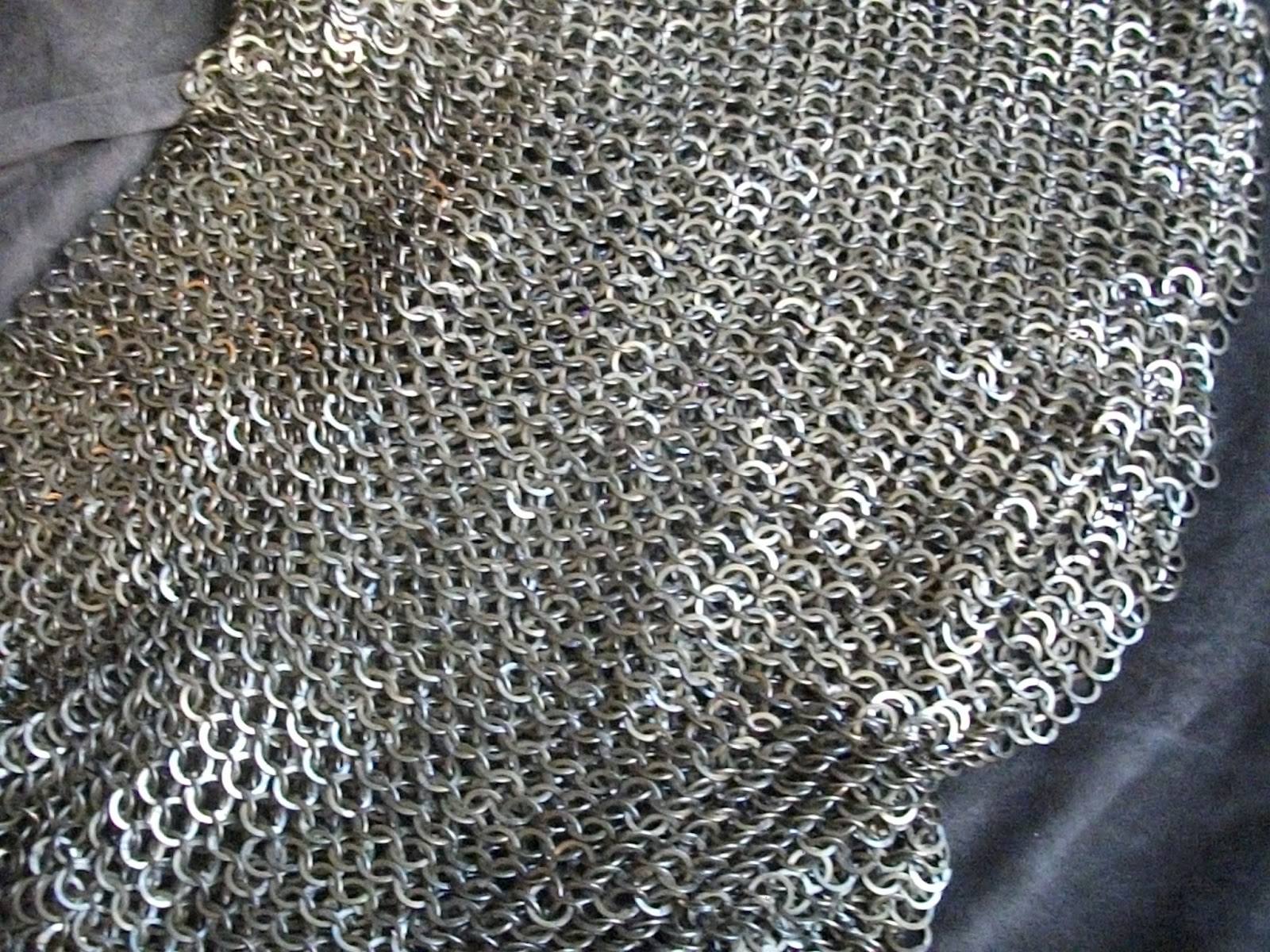 MixedMartialArtsAndCrafts: Oven Blued Stainless Steel Chain Mail