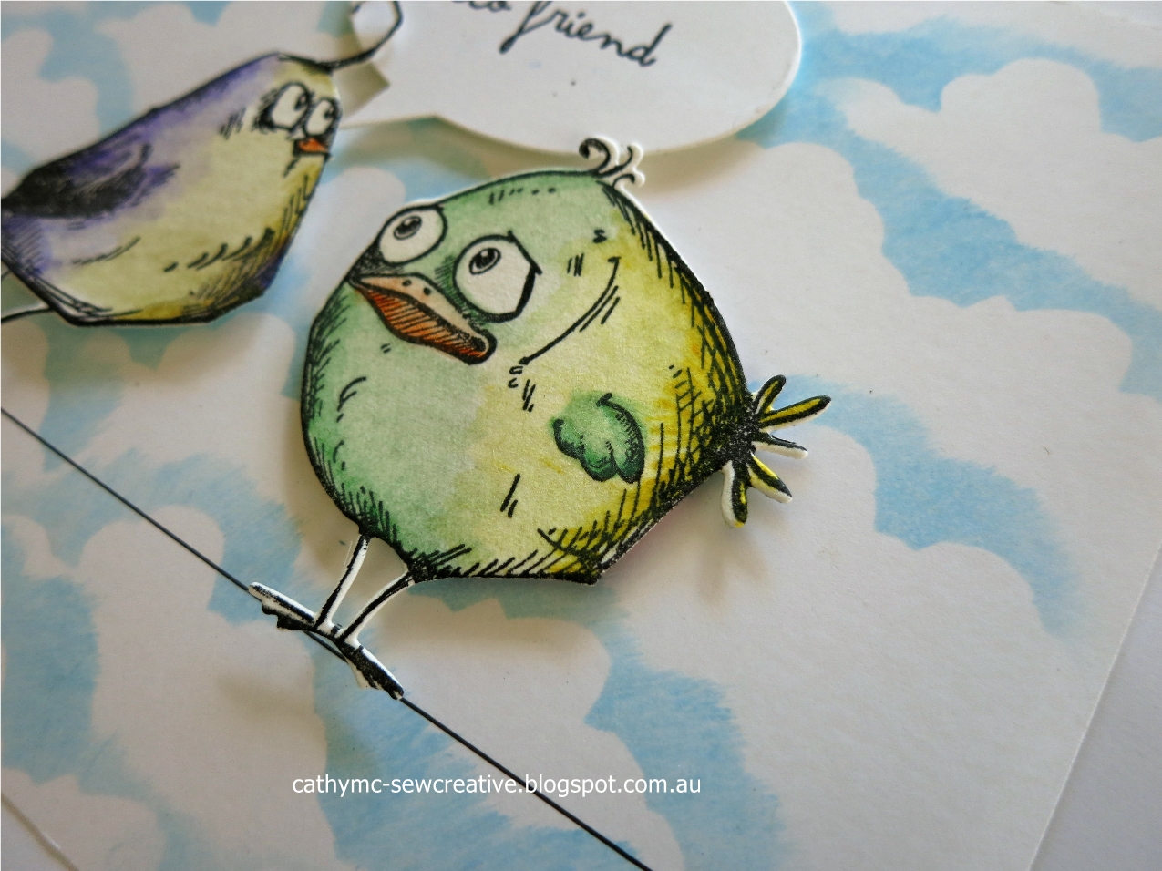 Sew Creative: Crazy Birds Watercolour Tutorial