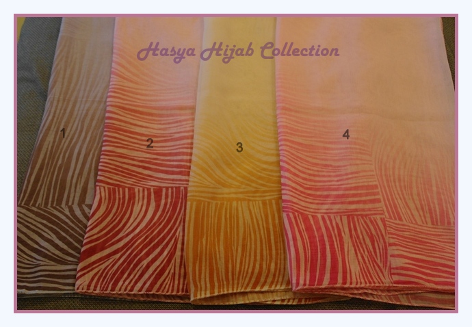 Hasya Hijab Collection: Shafa' Design ( Tudung Bawal Corak Zebra )