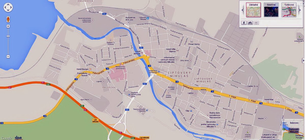 Liptovsky Mikulas map