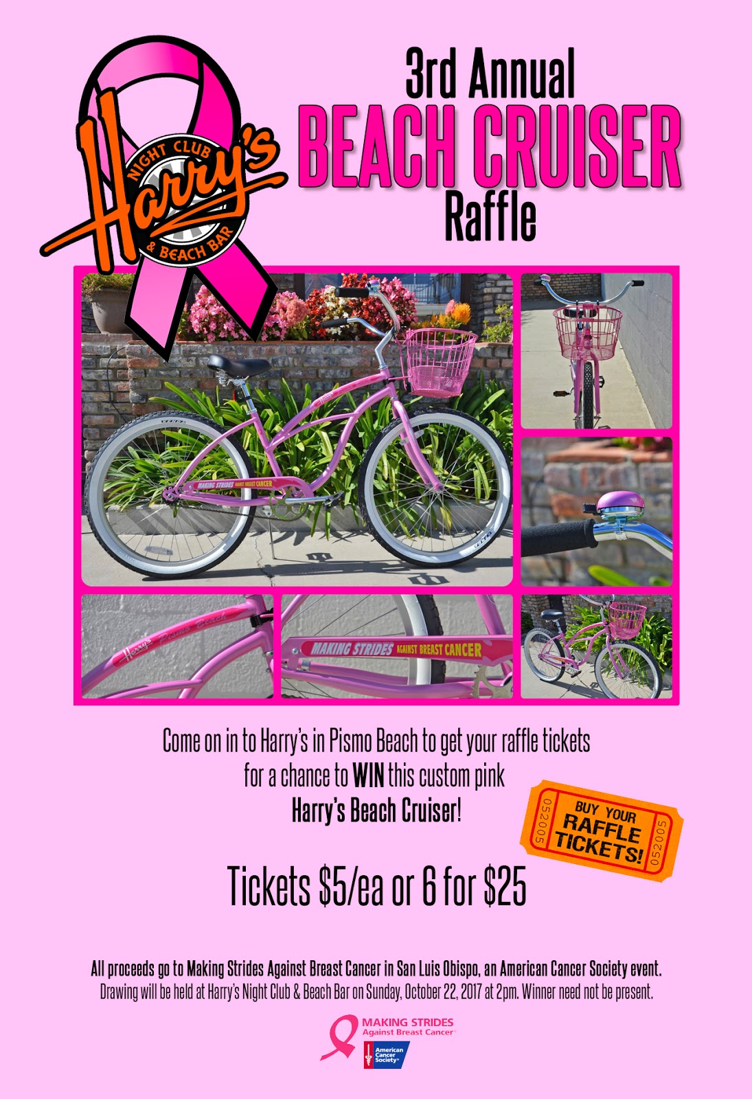 Harry's Night Club & Beach Bar: Harry's Custom Beach Cruiser Raffle for ...