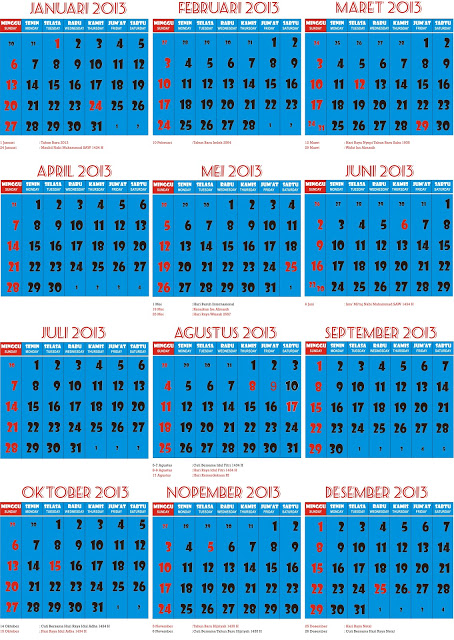Download Kalender 2013 Terbaru