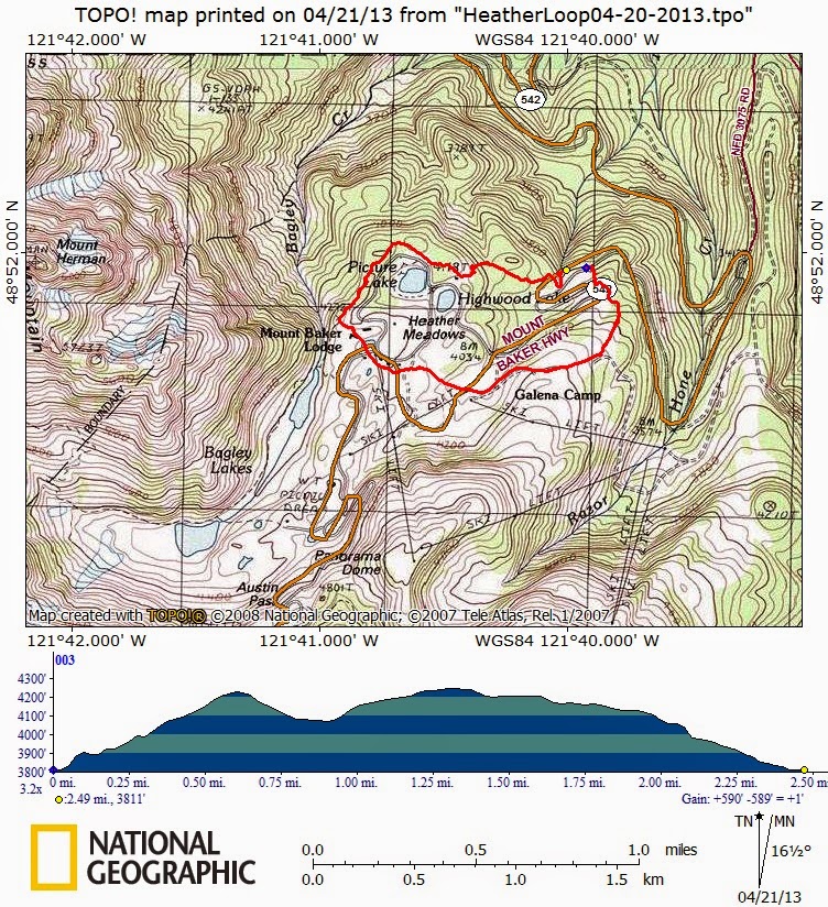 Big Rock Excursions: Heather Meadows Snowshoe Loop 04-20-2013