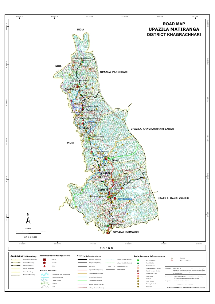 3 Detailed Maps of Matiranga Upazila, Khagrachari, Bangladesh - Tourism ...