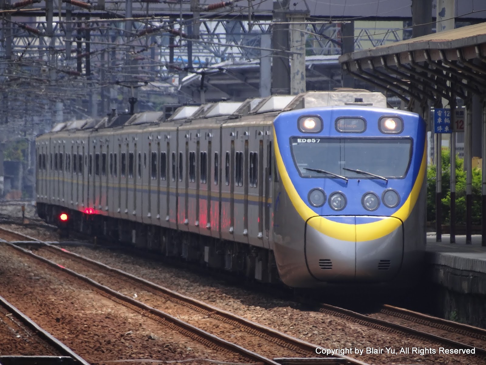 Blair's 鐵道攝影: EMU857電聯車 / TRA EMU857 Electric Multiple Unit