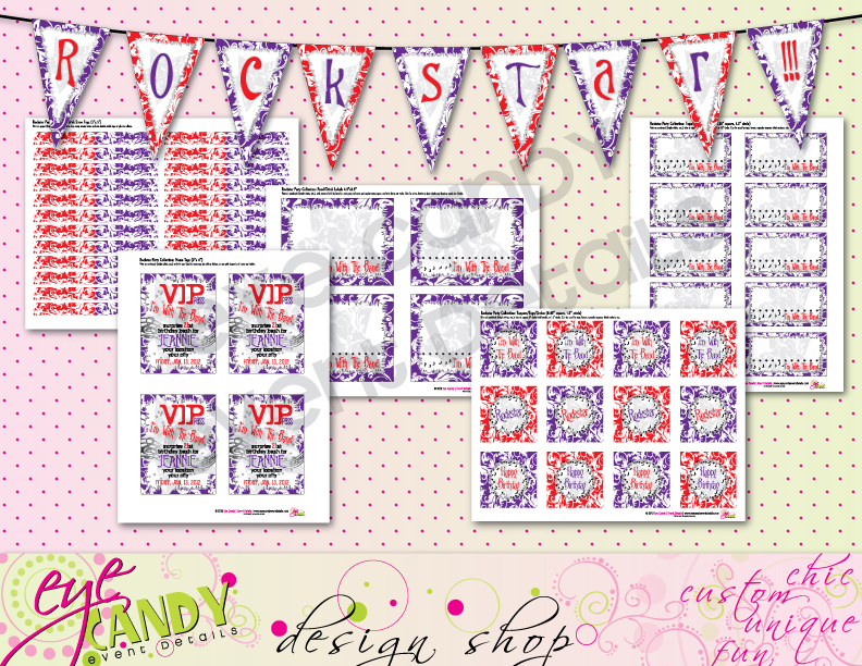 Eye Candy Creative Studio: COLLECTION :: Rockstar Birthday Party