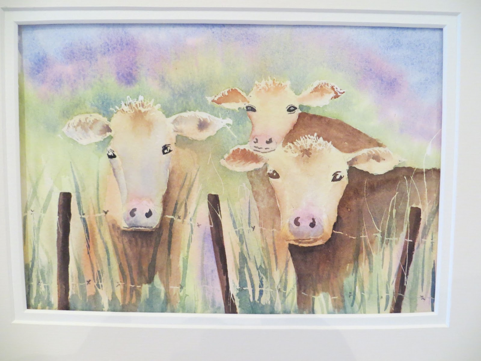 Treetops - One day classes in Newbury: Curious Cows Watercolour Class!
