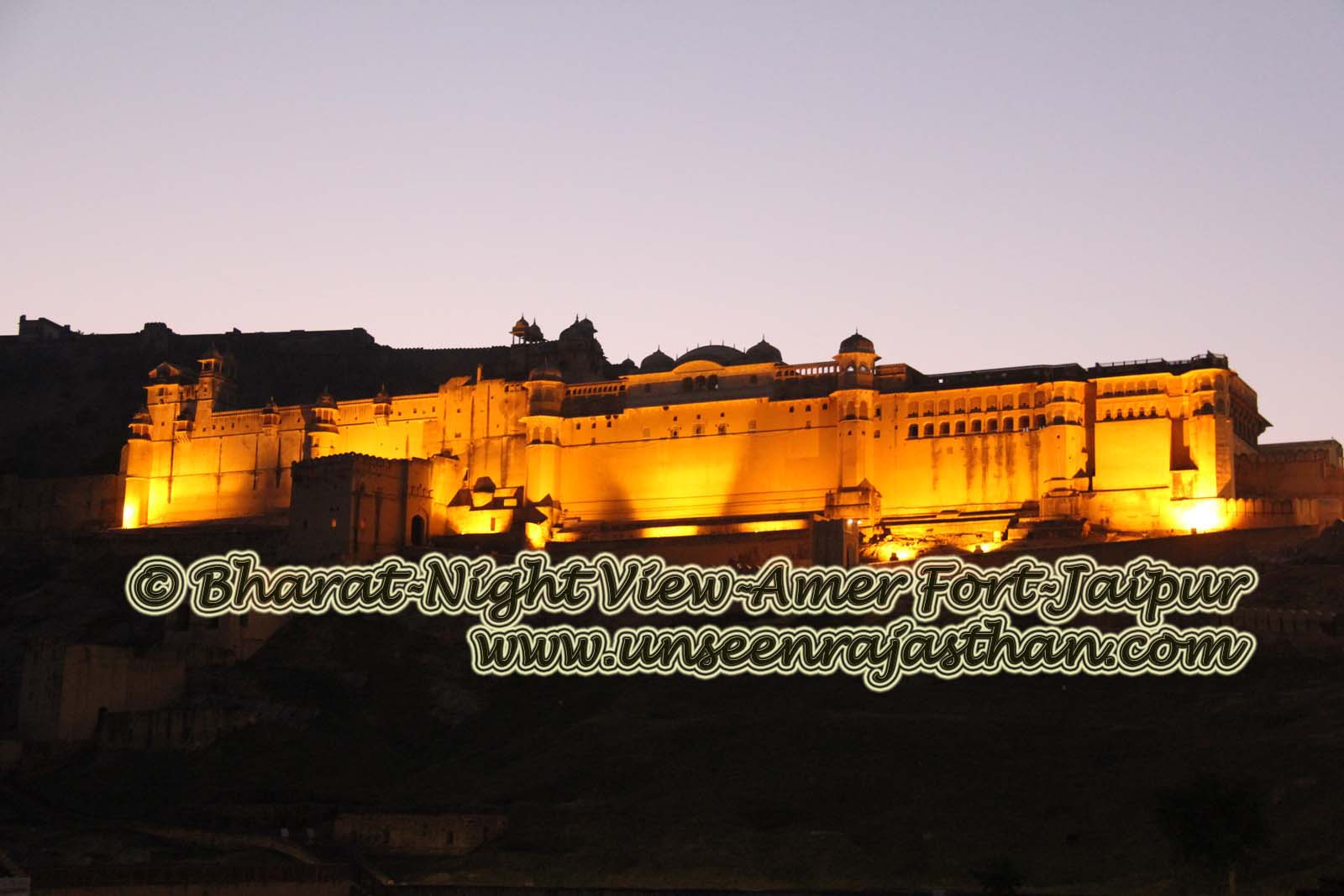 Jaipur City Daily: Amer Fort-Night View-Jaipur-Rajasthan
