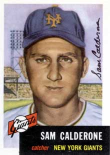Former New York Giants Player: Sam Calderone (1950/1953)