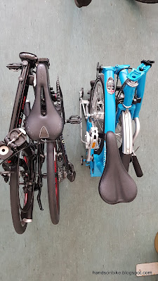 Hands On Bike: Brompton M6R: Folded Size Comparison
