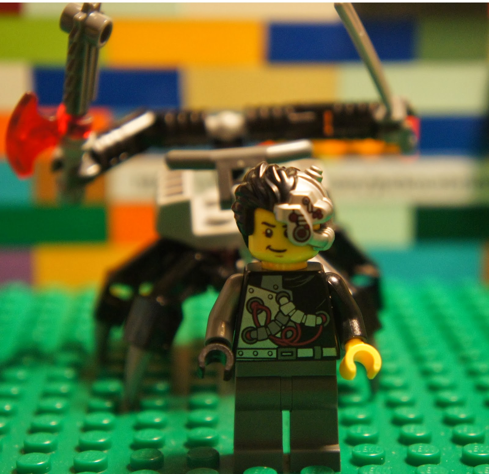 Lego Ninjago Nindroid Cyrus Borg Overborg Minifigure Mech Chair Helmet ...