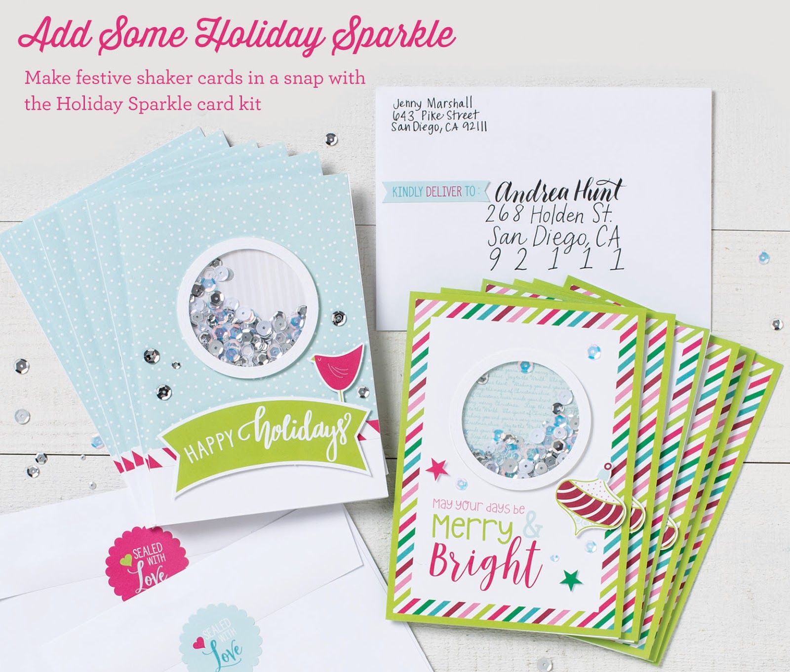Keeley's Kreations: Close To My Heart's Holiday Sparkle Shaker Card Kit!!