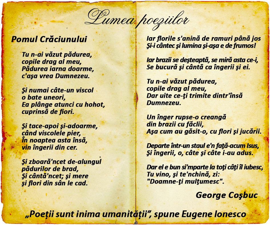 Moara lui Gelu: Lumea Poeziilor - George COŞBUC