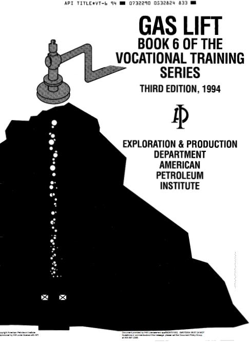 Api Gas Lift Manual ~ Petro Pedia