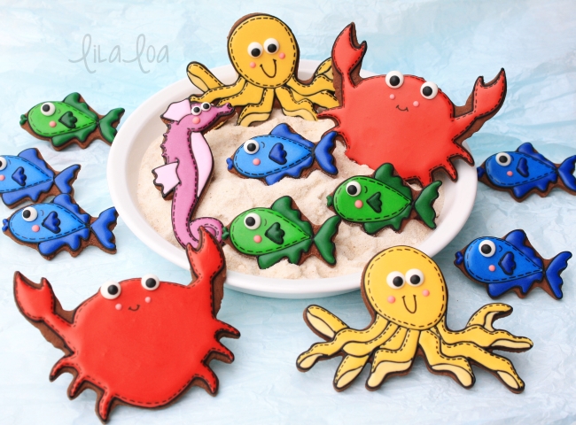 Under The Sea Creatures -- Cookies and Cards