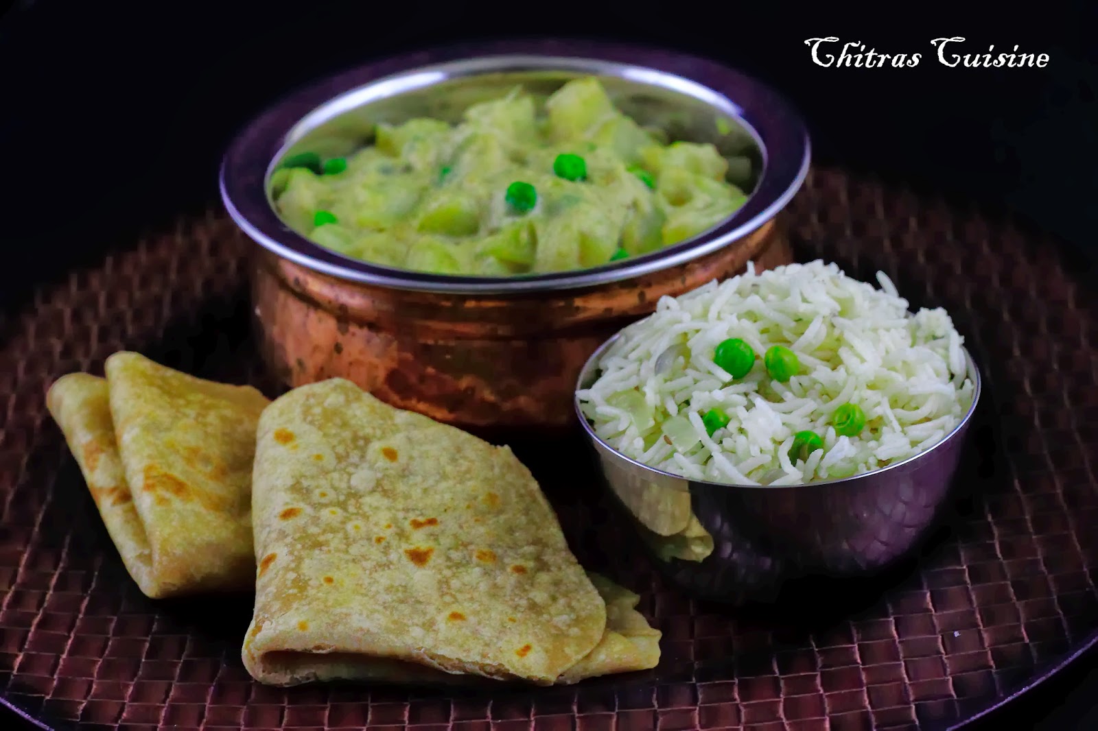 Chitra's Cuisine: Aloo Mutter Korma