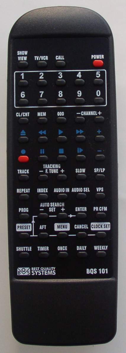 replacement remote control: BQS101