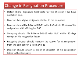 COMMENTS ON INDIAN COMPANY LAW: WHY A RESIGNING DIRECTOR FILE FORM DIR ...