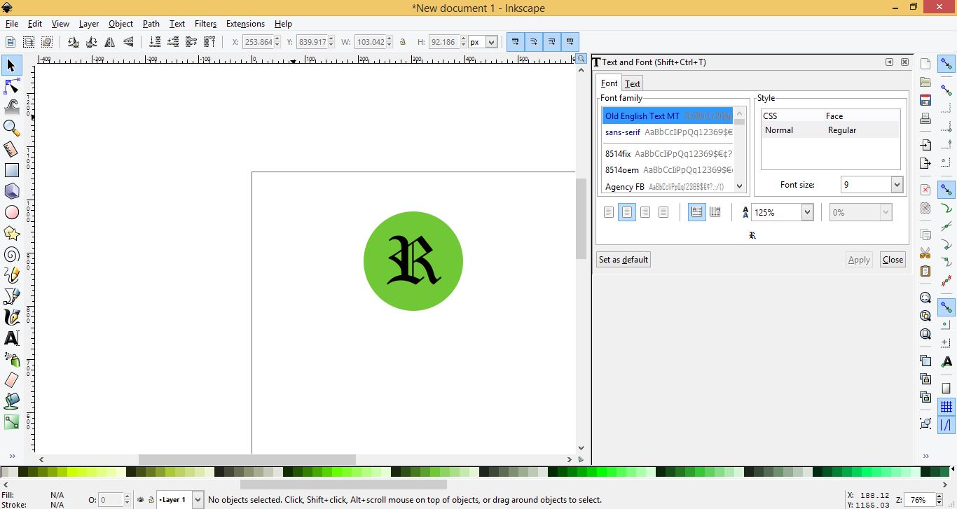 Cara membuat logo sederhana di inkscape ~ Setiawan Blog