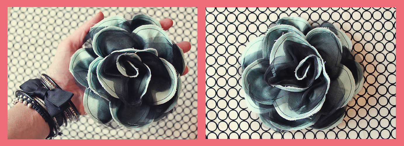 SnowyBliss: Fabric Roses... without the stems!