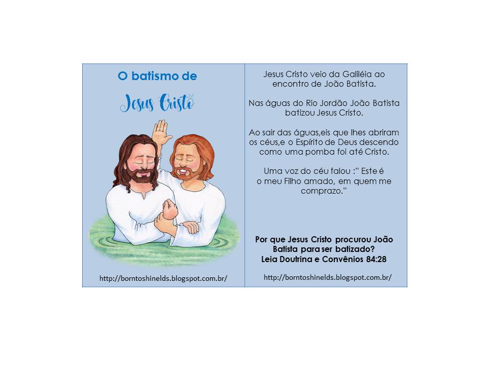 Born to shine ★ LDS: CTR-Aula 11-Batismo