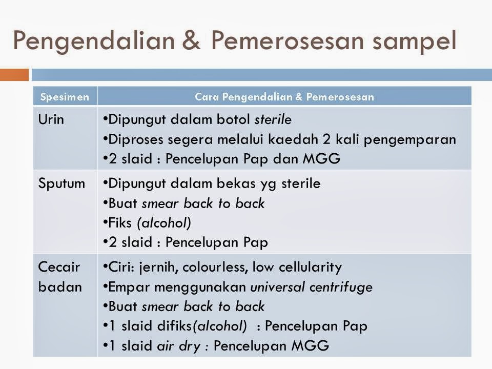 KTMP,KL NOTA: Pengenalan kepada sitologi non-gynae