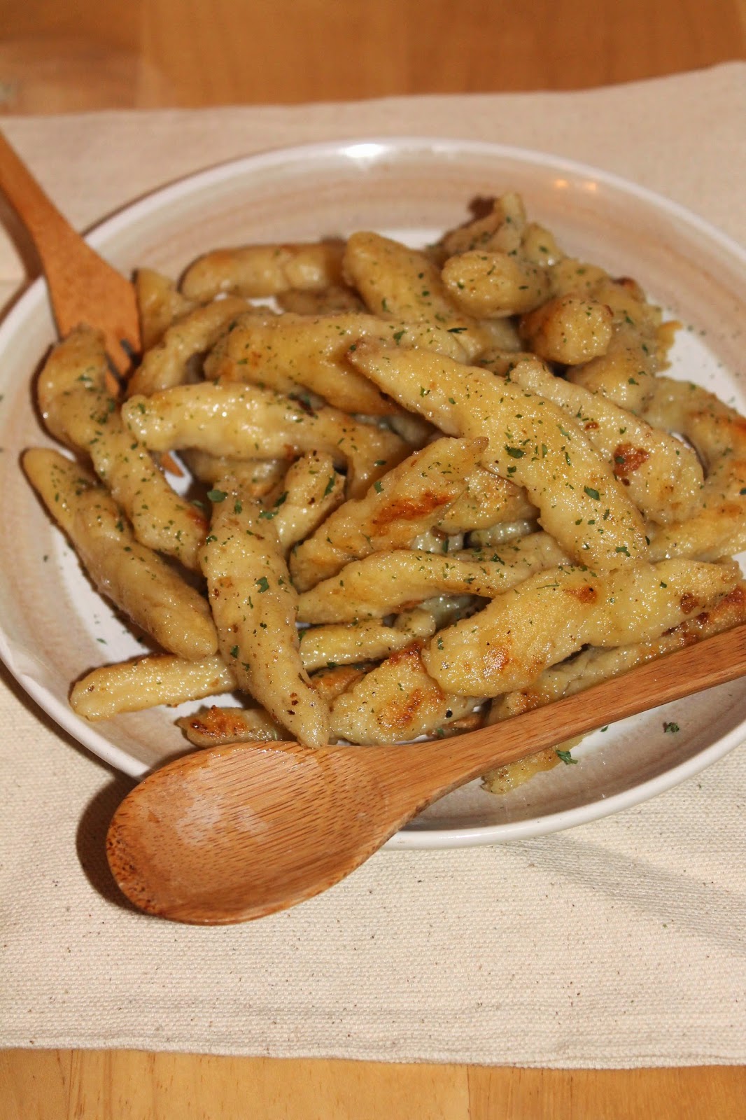 Savory Moments: Pan-fried finger dumplings