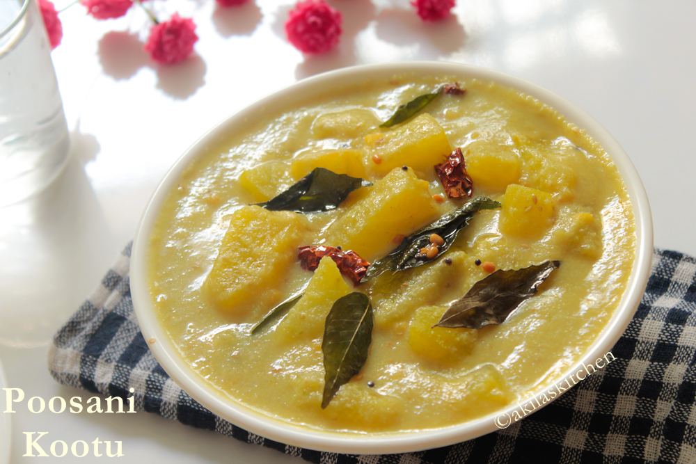 How to make Poosanikai Kootu | White pumpkin kootu| Kootu Recipes ...