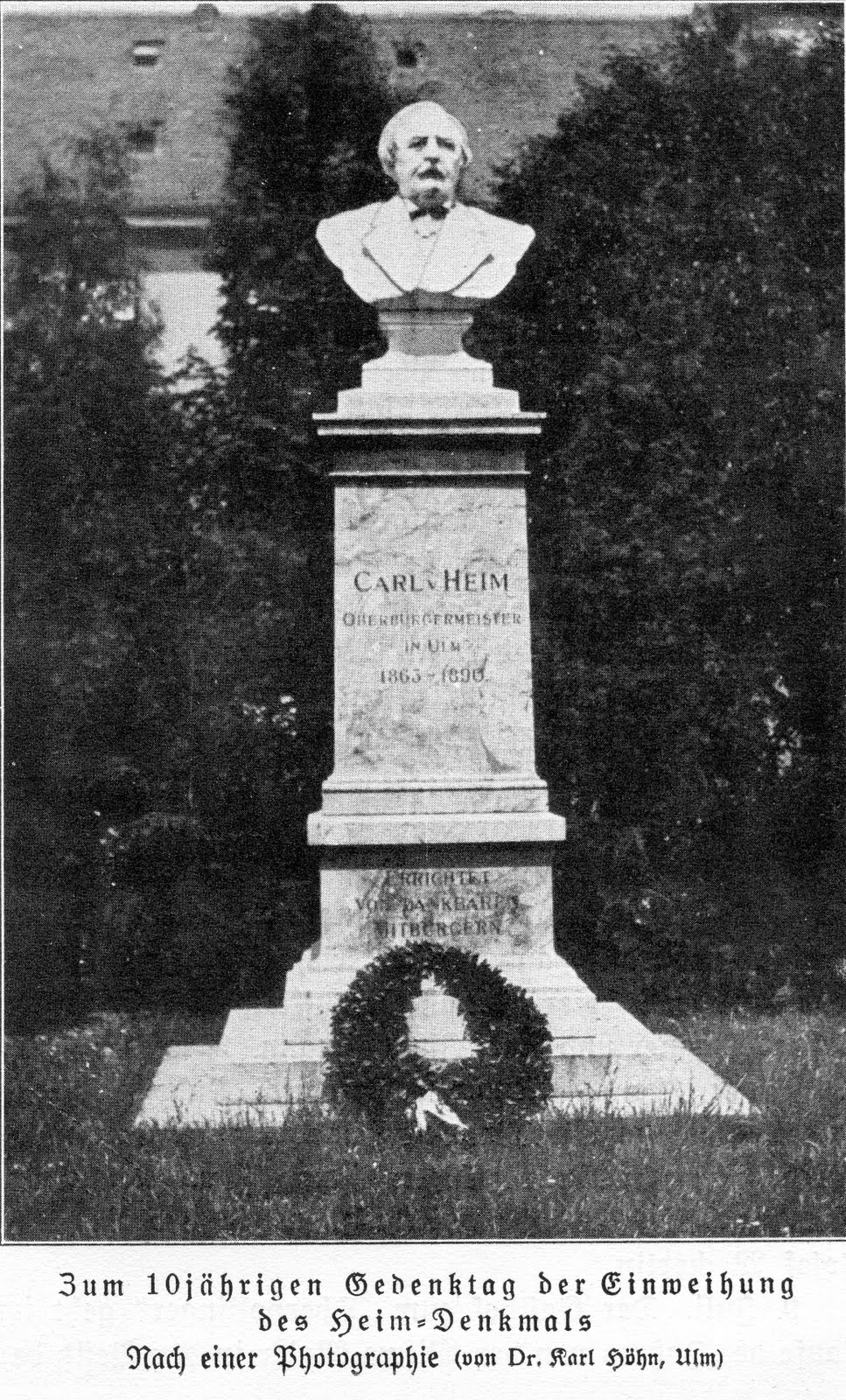 Walddorfhäslach: Zum 10. Gedenktag der Einweihung des Heim-Denkmals