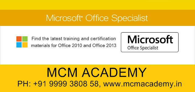 Microsoft Office Specialist Certification - MOS Certification Delhi ...