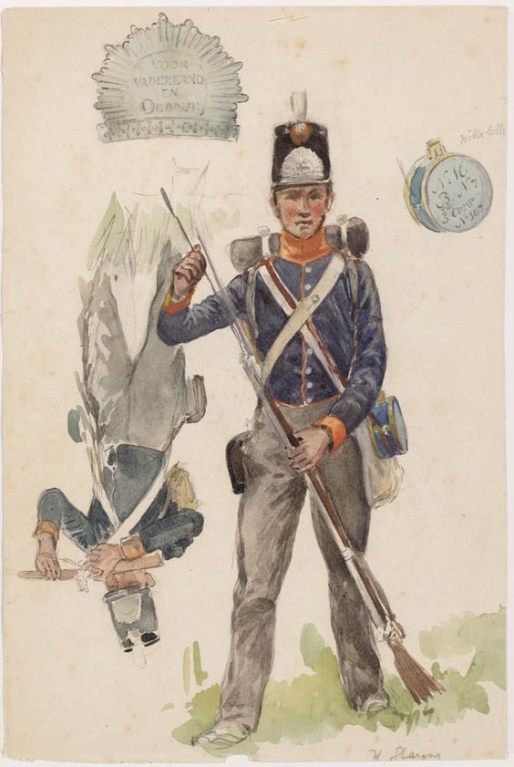 Waterloo in 20mm: 4th Dutch Belgian National Militia Battalion