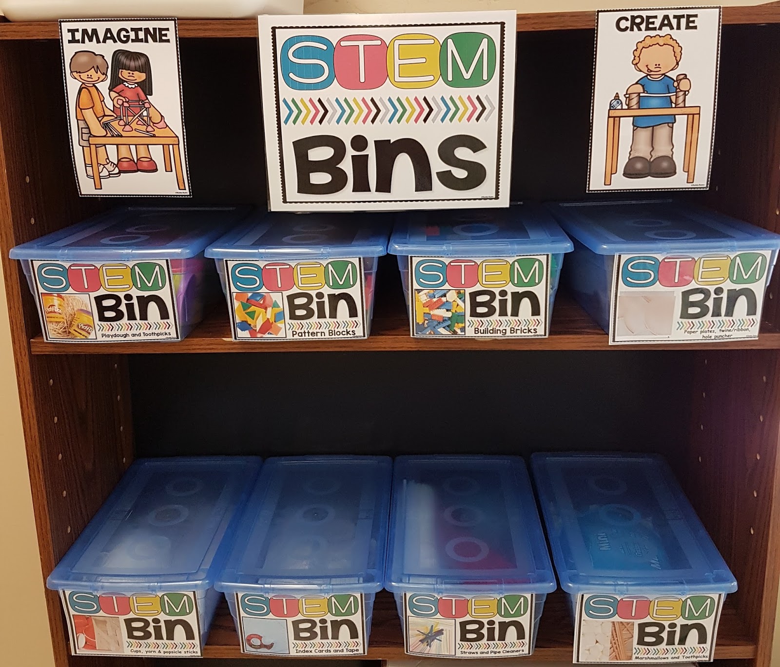 Mrs. DesRochers' Summer School Class: STEM bins