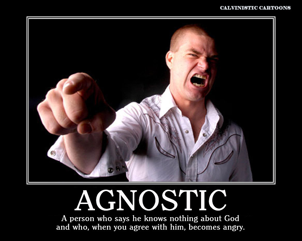 Calvinistic Cartoons: Agnostic Poster