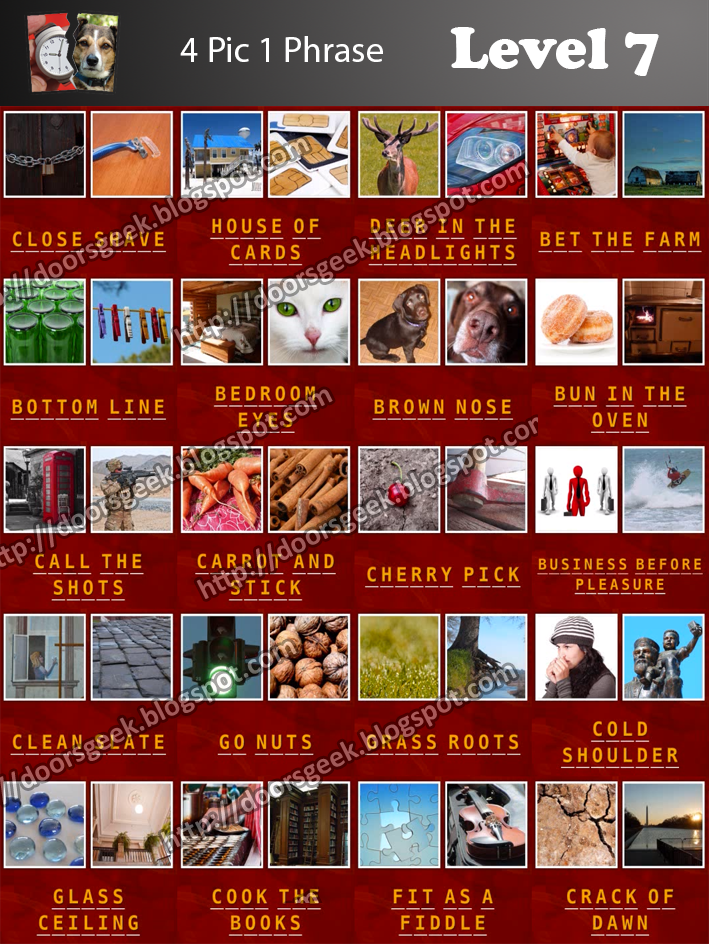 2 Pics 1 Phrase - Level 7 ~ Doors Geek