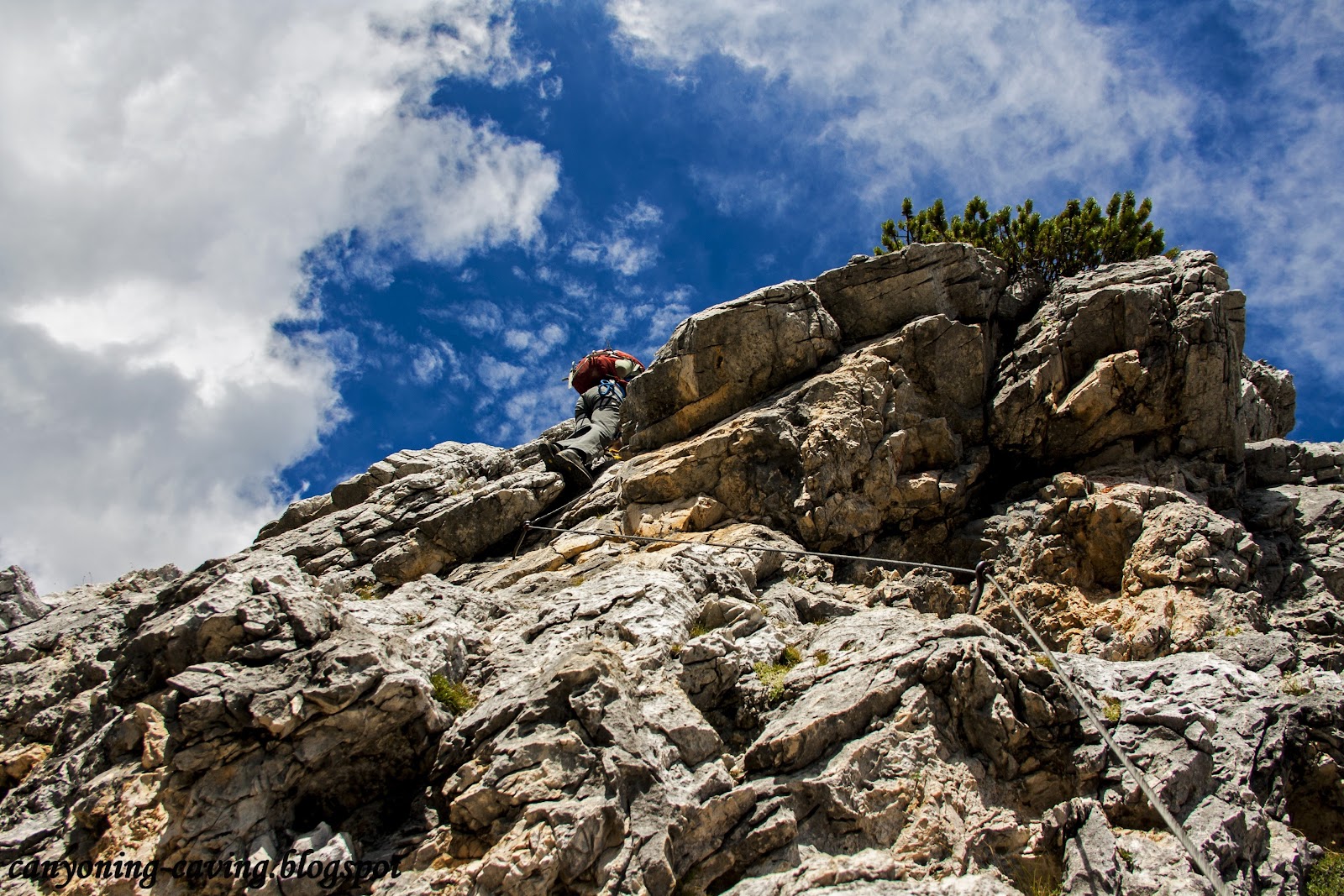 Canyoning - Caving: Via Ferrata Ettore Bovero/Col Rosa, Cortina, Dolomites