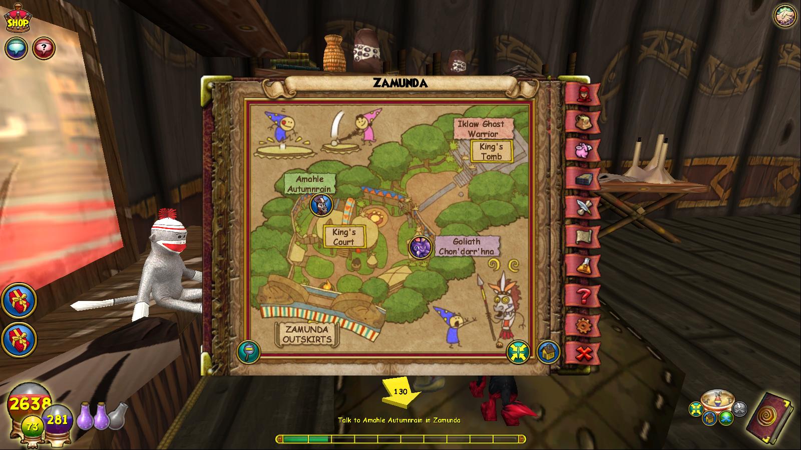 Valerian's School for Wayward Wizards: Sock Monkey Locations