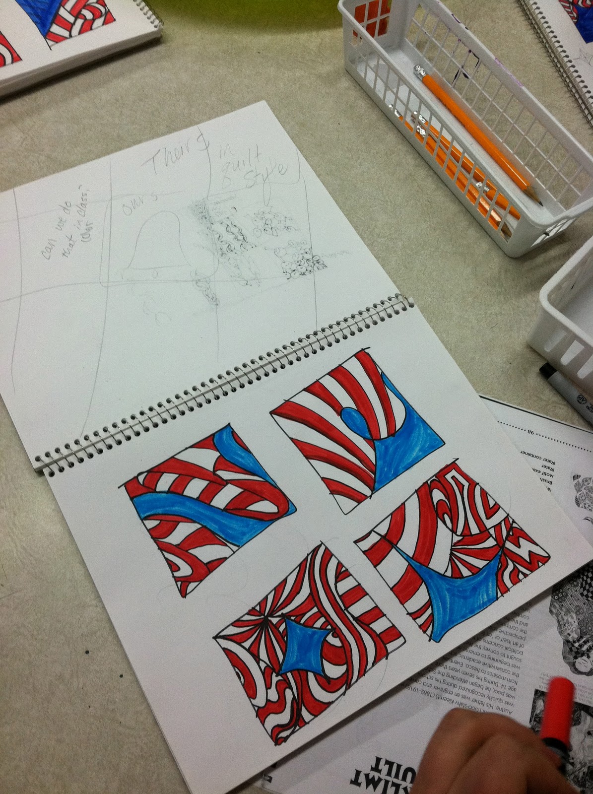 Art at East, Union and more...: Patriotic Striping, Zentangle and ...