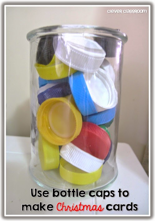 Primary Chalkboard: Christmas Lights Card and a Freebie