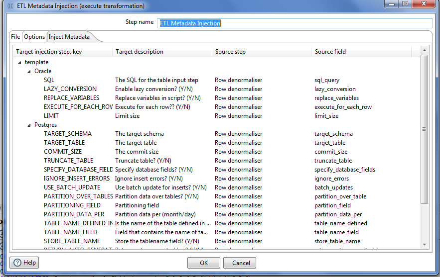 Another PDI Blog: Pentaho Metadata Injection (Native)