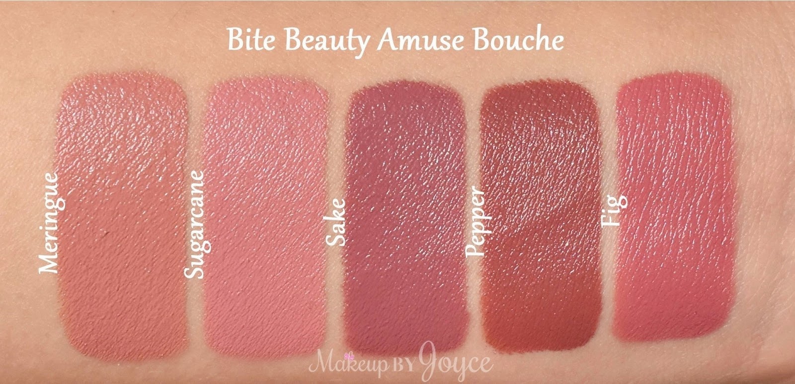MakeupByJoyce ** !: Swatches + Review: Bite Beauty Amuse Bouche ...