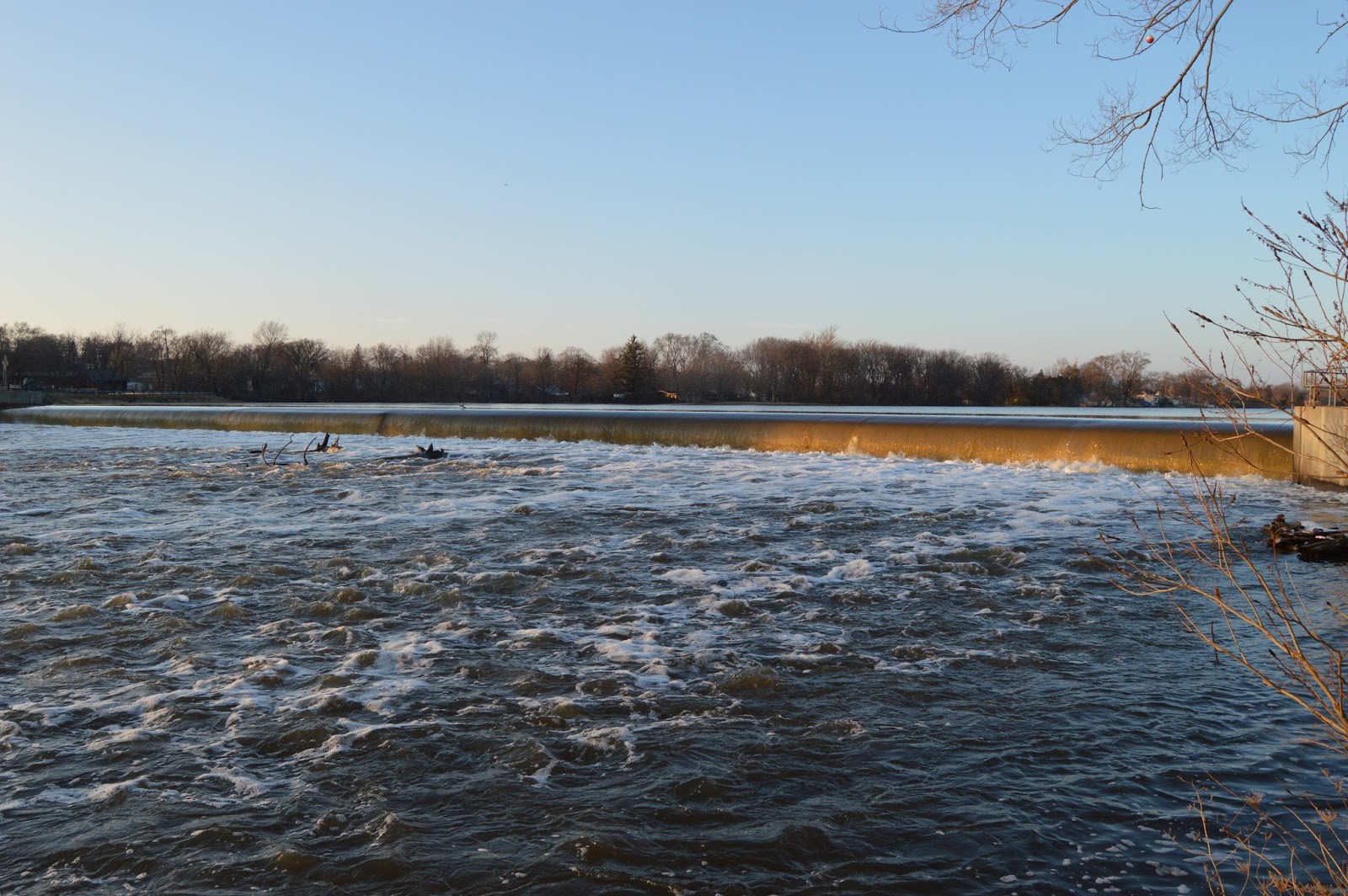 Industrial History: South Elgin Dam in Fox River