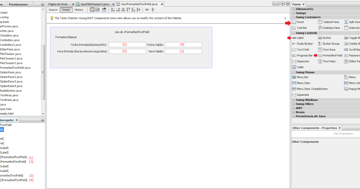 Cursos y tutoriales prácticos de programación en Java: Uso básico de elementos Swing con ...