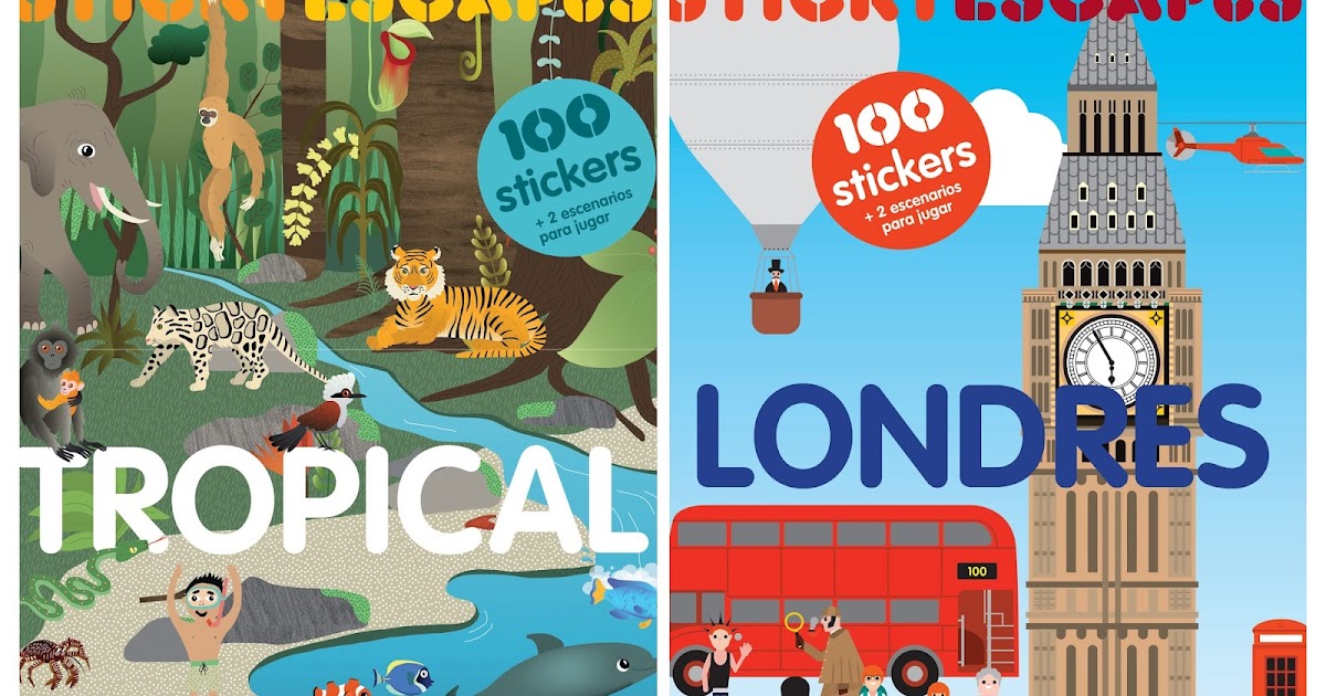 Libros con stickers para conocer, jugar y aprender