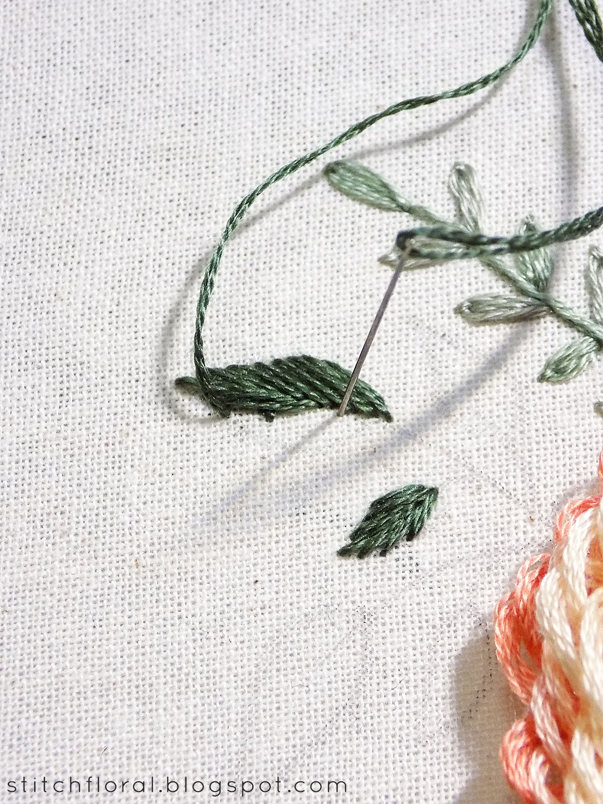 Embroidered flower bouquet, Part 1 - Stitch Floral