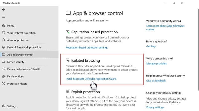 How to enable Microsoft Defender Application Guard for Microsoft Edge ...