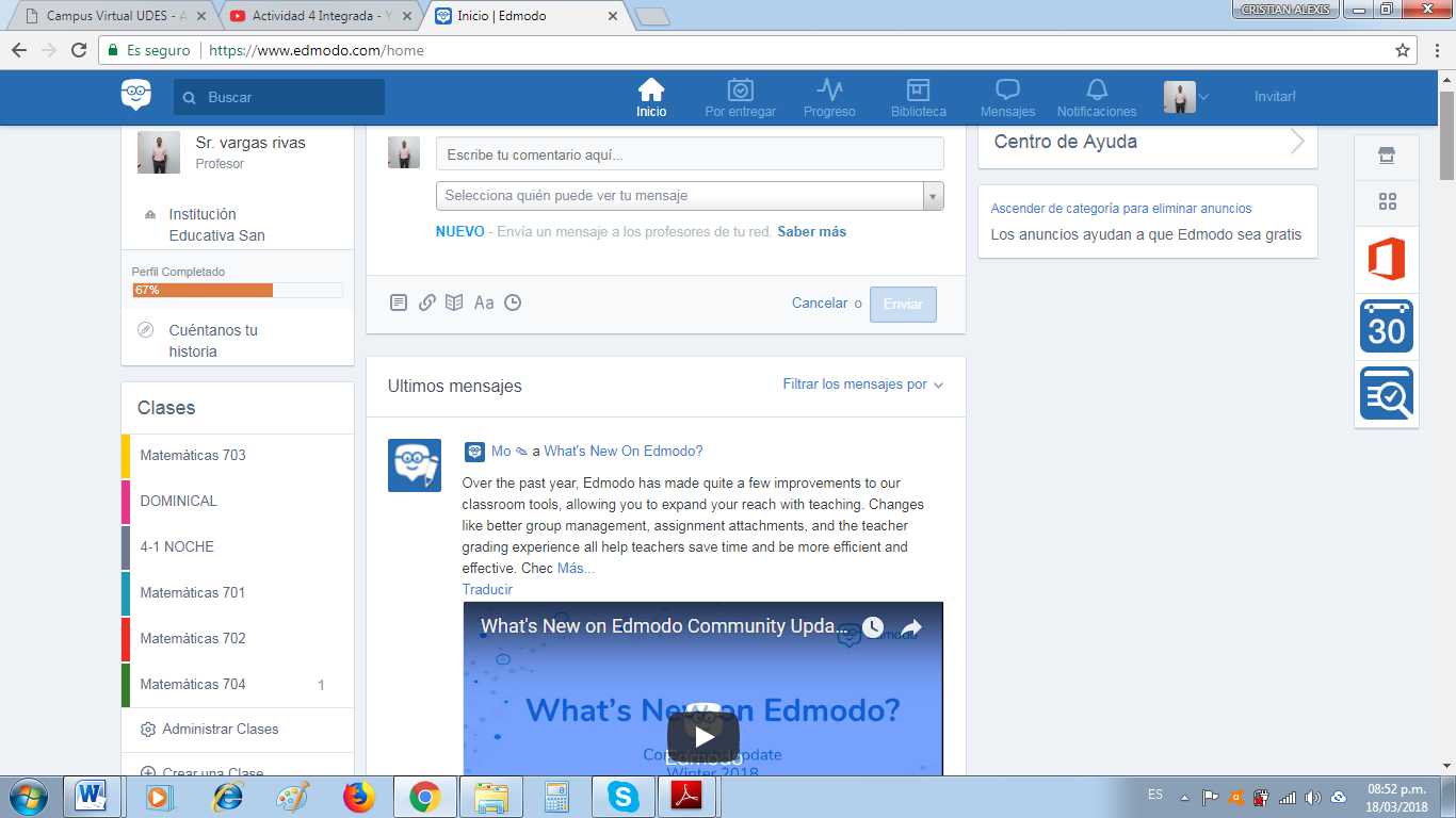 POR QUÉ DEBES UTILIZAR EDMODO EN EL AULA