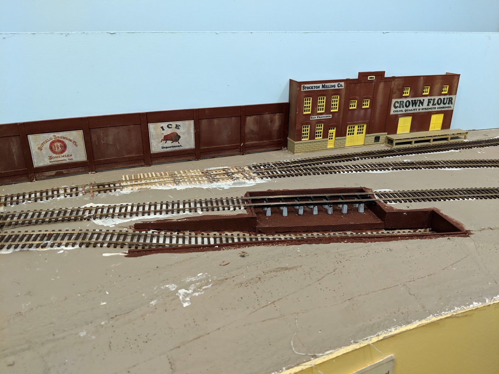 Stockton and Copperopolis Railroad: Engine Terminal is Now Awaiting Scenery